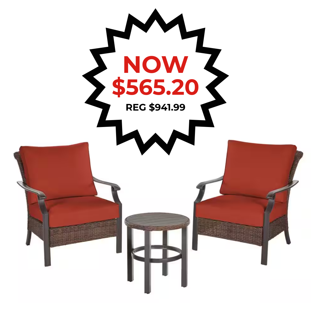 HAMPTON BAY HARPER CREEK 3PC PATIO SET — North Cobalt Flea Market