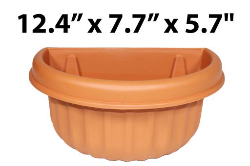 HALF ROUND WALL PLANTER — North Cobalt Flea Market