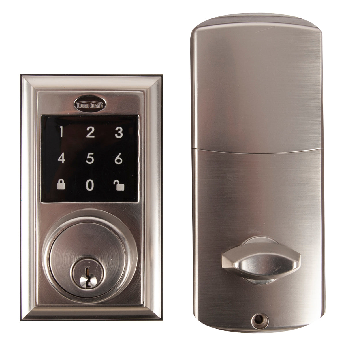 TOUGH GUARD SQUARE ELECTRONIC DEADBOLT SATIN NICKEL — North Cobalt Flea ...