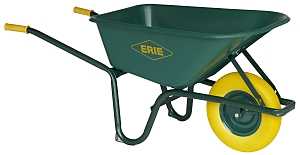 WHEELBARROW 6 CU-FT GREEN POLY SINGLE YELLOW FLAT FREE WHEEL — North ...