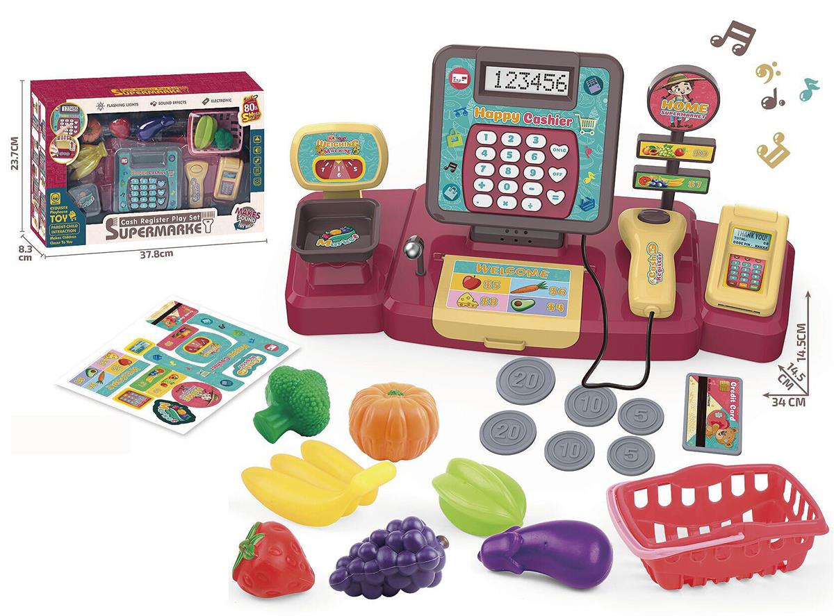 BATTERY OPERATED CASHIER PLAYSET W/SOUND — North Cobalt Flea Market