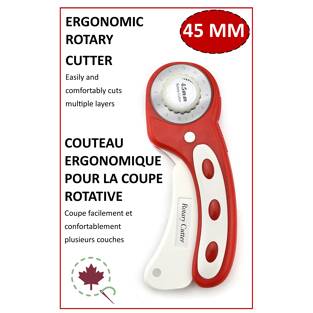 ERGONOMIC ROTARY CUTTER - RED 45MM — North Cobalt Flea Market
